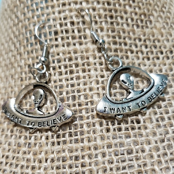 Accessories | Ufo Extra Terrestrial Alien Earrings | Poshmark